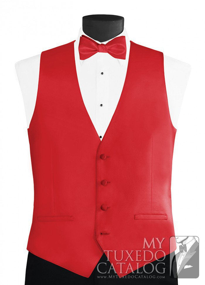 Ruby 'Modern Solid' Vest | Vests | MyTuxedoCatalog.com